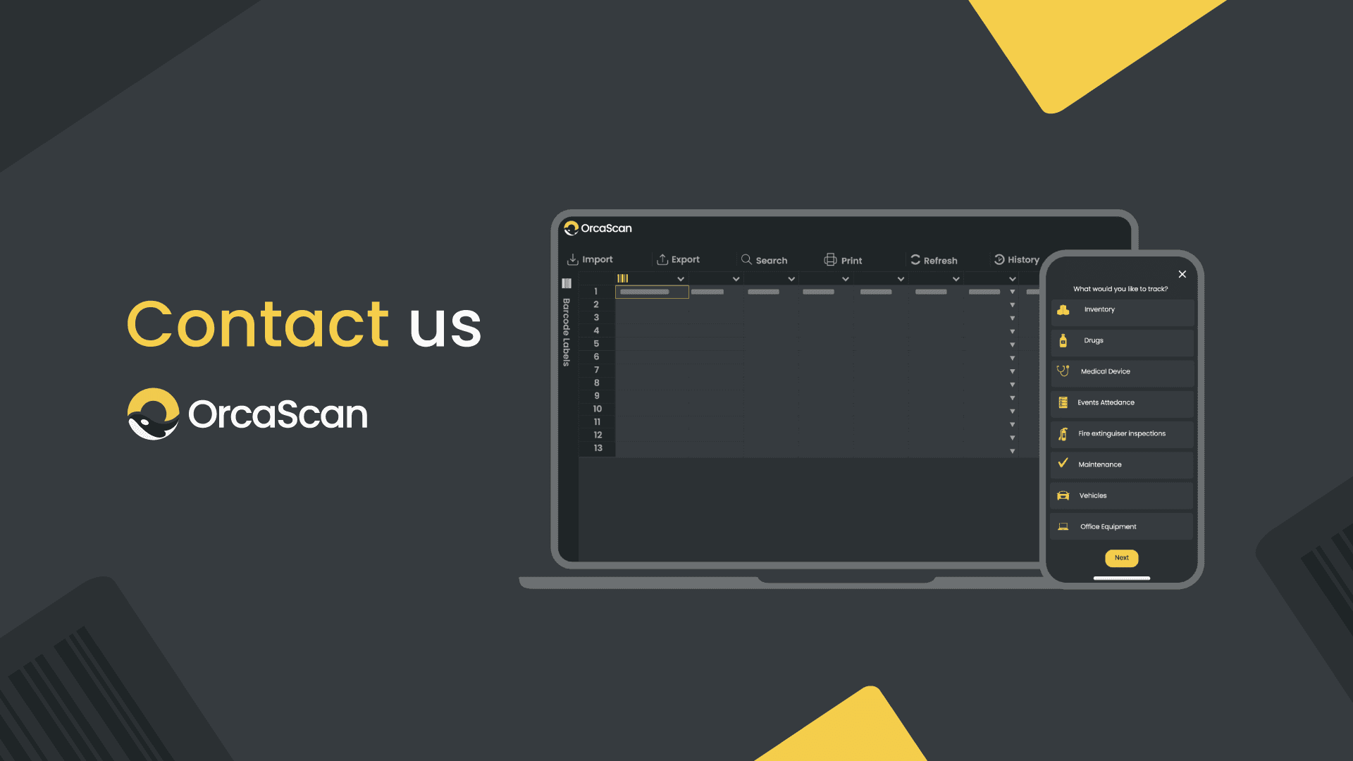 Get in Touch with Orca Scan